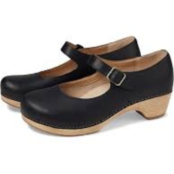 Dansko | Shoes | Dansko Beatrice Suede Block Heel Mary Jane Clogs Like ...